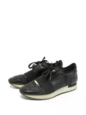 Balenciaga Race Runner Lace-up Sneakers - Black