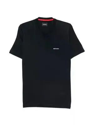 Kiton Logo-embroidered T-shirt - Blue