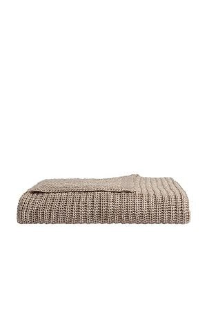 PARACHUTE Marled Cotton Throw - Adobe