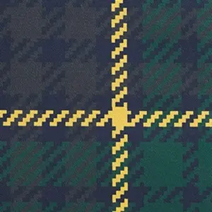 Harrods Medium Tartan Logo Pouch - Navy