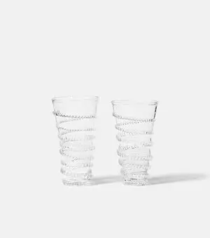 ALEXANDER KIRKEBY Set Of 2 Crystal Glasses - Transparent