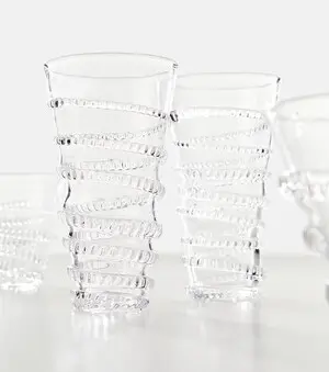 ALEXANDER KIRKEBY Set Of 2 Crystal Glasses