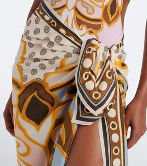 La DoubleJ Printed Cotton Beach Cover-up - Multicoloured