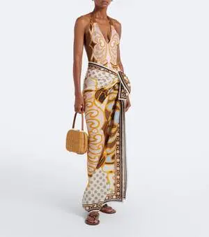 La DoubleJ Printed Cotton Beach Cover-up - Multicoloured