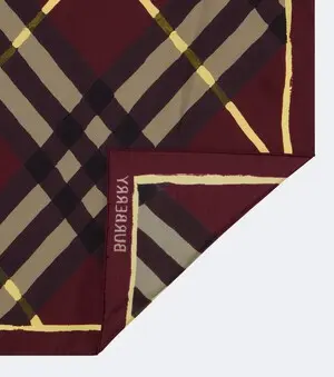 Burberry Check Silk Twill Scarf
