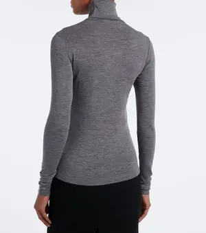 RÓHE Wool Jersey Turtleneck Top