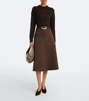 Jardin Des Orangers Virgin Wool And Cashmere Crewneck Sweater