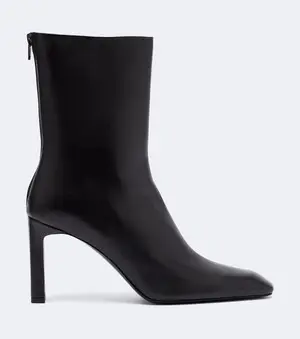 TOTEME Leather Ankle Boots - Brown