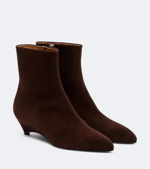 JIL SANDER Suede Ankle Boots - Brown