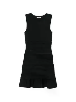 Sandro Sleeveless Knitted Mini Dress - Black