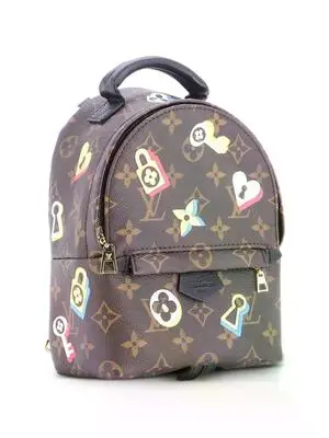 LOUIS VUITTON Palm Springs Limited Edition Love Lock Monogram Canvas Mini Backpack