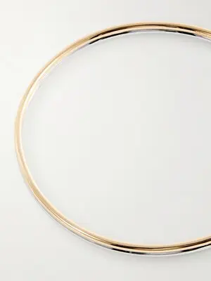 JENNIFER FISHER Thread Gold And Silver-tone Bangle