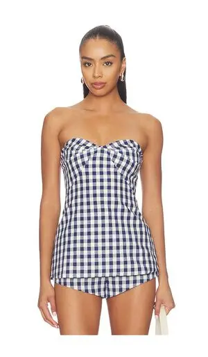 Amanda Uprichard Solinda Tunic - Navy
