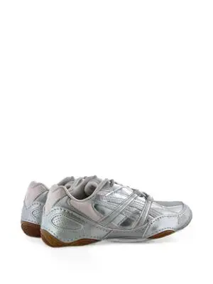 Asics Hypersync Metallic-finish Panelled Sneakers - Silver