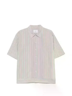 Nn07 Striped Short-sleeve Shirt - Grey