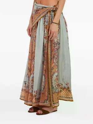 Zimmermann Mahon Paisley-print Maxi Dress - Blue