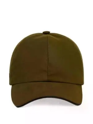 FERRAGAMO Baseball Cap With Tonal Signature - Green
