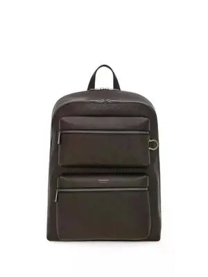 FERRAGAMO Monogrammed Backpack - Brown