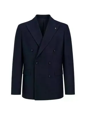 Tagliatore Flap-pocket Double-breasted Blazer - Blue