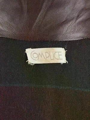Vintage High-neck Leather Coat