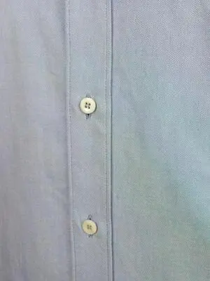 Prada Logo-embroidered Button-down Shirt - Blue