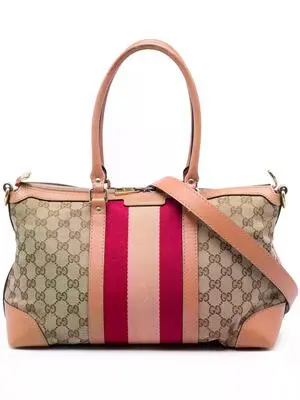 Gucci Gg Canvas Web Satchel - Neutrals