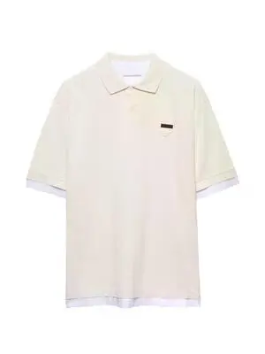 Prada Cotton Polo Shirt - Neutrals