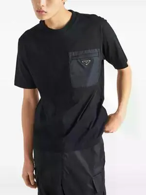 Prada Logo-appliqué T-shirt - Black