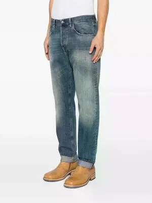 DONDUP Distressed Straight Leg Jeans