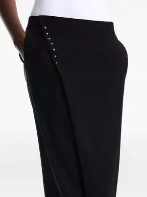 Emporio Armani Stud-embellished Maxi Wrap Skirt