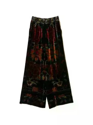 PIERRE-LOUIS MASCIA Kanada Geometric-pattern Trousers - Red