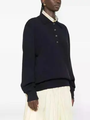 RÓHE Button-placket Polo Sweater
