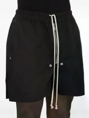 Rick Owens Drawstring-waist Zip-front Shorts