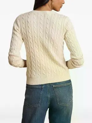 Ralph Lauren Cable-knit Sweater With Button Detail - Neutrals