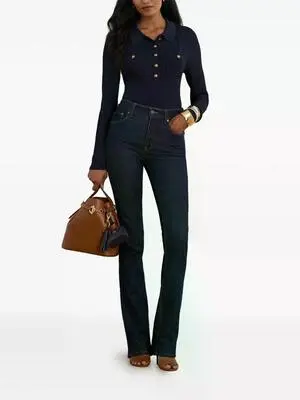 Ralph Lauren Rib-knit Long-sleeve Polo Sweater