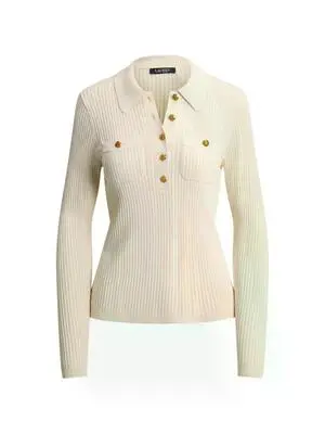 Ralph Lauren Rib-knit Long-sleeve Sweater - Neutrals