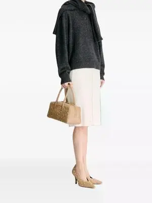Loulou De Saison Oversized Cashmere Henley Sweater