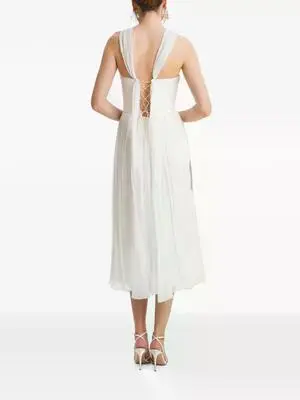 FRAMBOISE Emme Pleated Midi Dress