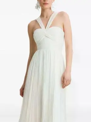 FRAMBOISE Emme Pleated Midi Dress