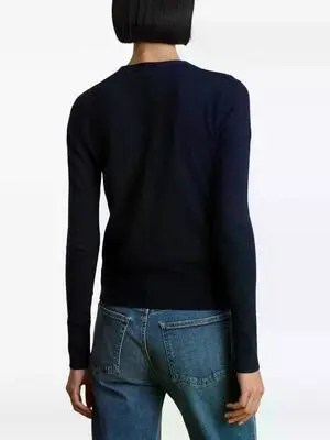 Ralph Lauren Embroidered Logo V-neck Cardigan