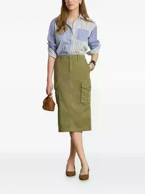 Ralph Lauren Pattern-blocked Striped Shirt
