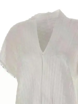 KANGRA Fringed Short-sleeve Cardigan