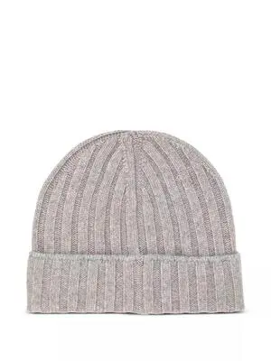 Brunello Cucinelli Ribbed Cashmere Beanie Hat