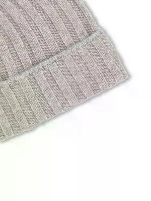 Brunello Cucinelli Ribbed Cashmere Beanie Hat