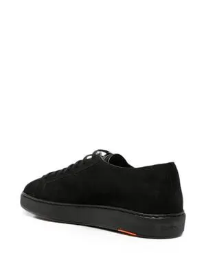 Santoni Lace-up Suede Sneakers
