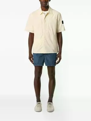 Stone Island Compass Logo Patch Swim Shorts - Blue