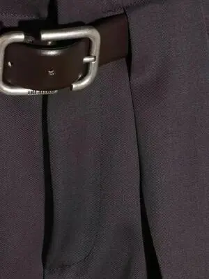 Attico Belted Pleated Trousers