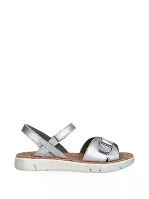 Camper Metallic-effect Buckle Detail Sandals - Silver