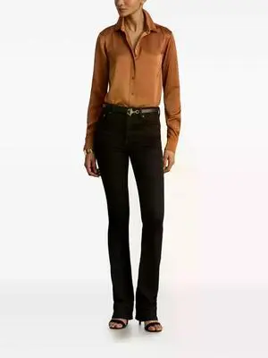 Ralph Lauren Satin Charmeuse Shirt - Brown
