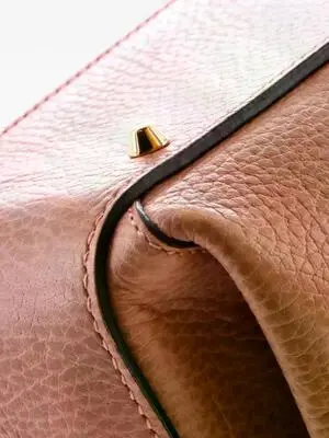Gucci Interlocking Top Handle Bag Leather Shoulder Bag